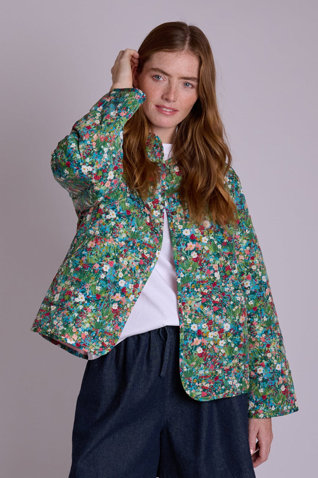 Essie Reversible Floral Jacket